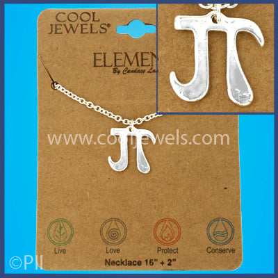 Cool Jewels® Elements® by Candace Lauren® Pi Symbol Necklace